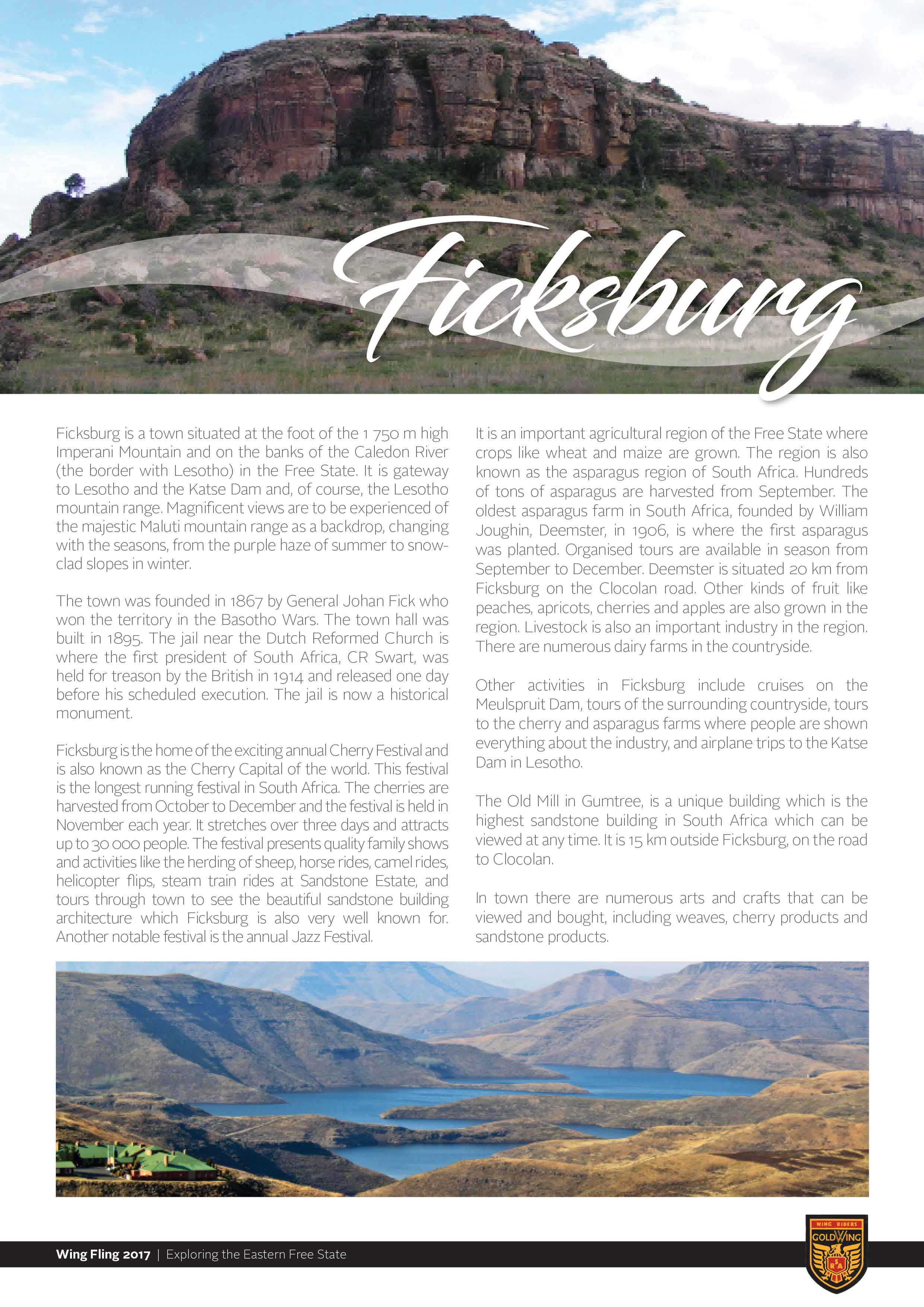 2017 Wing Fling – Exploring the Eastern Free State and Runs – Wing ...